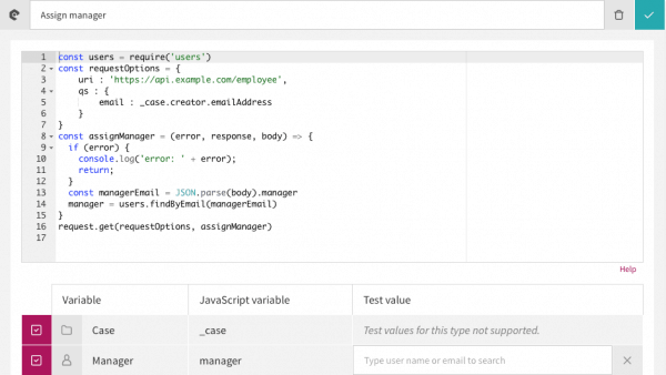 Integrating a workflow with external web services - SAP Signavio