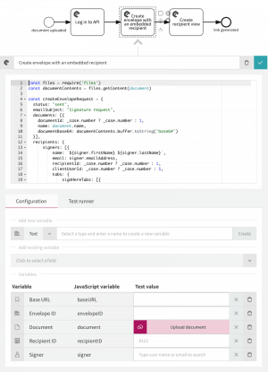 DocuSign Workflow Integration for Document Signing - SAP Signavio
