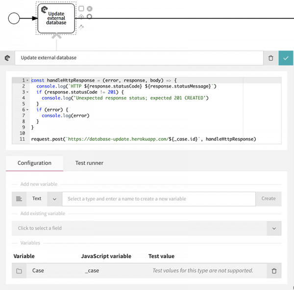 Web service integration with Signavio Process Governance
