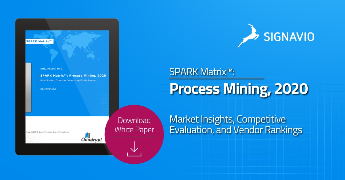 SPARK Matrix™: Process Mining, 2020 - SAP Signavio