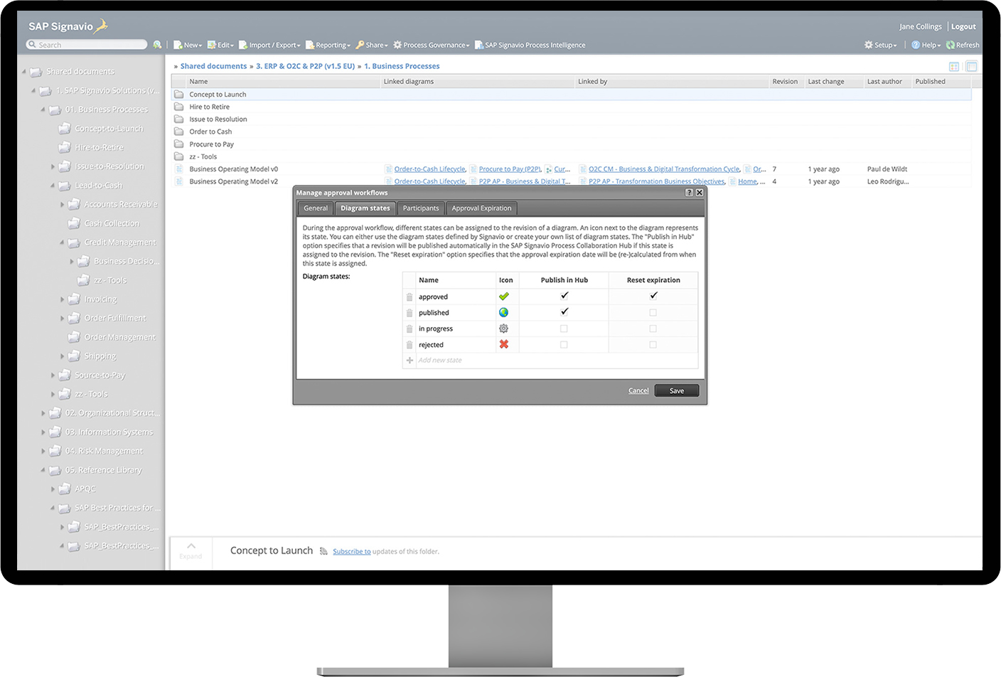 SAP Signavio Process Governance - Govern process lifecycles actively