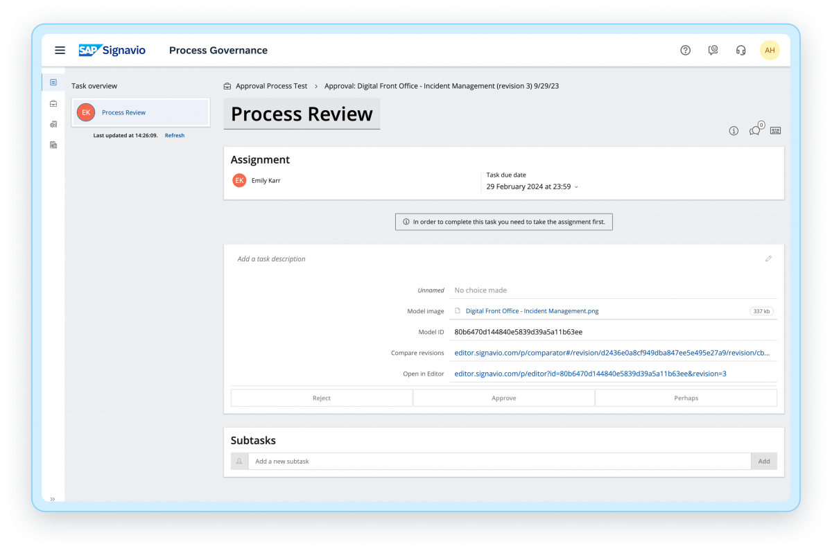 SAP Signavio Process Governance