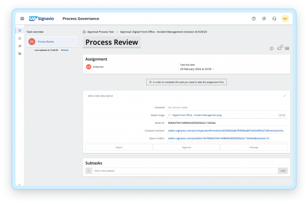 SAP Signavio Process Governance