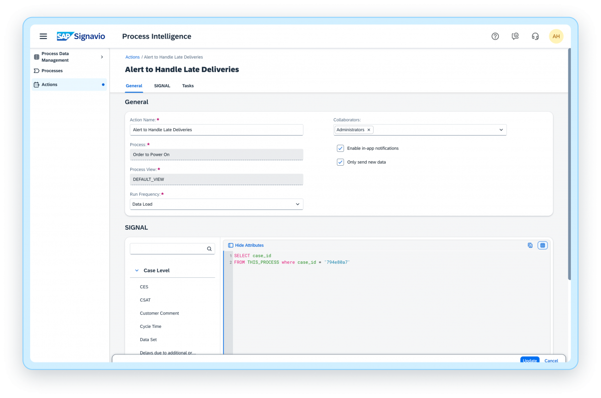 SAP Signavio Process Intelligence
