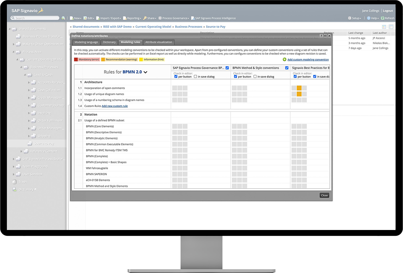 SAP Signavio Process Manager - Best-practice process modeling