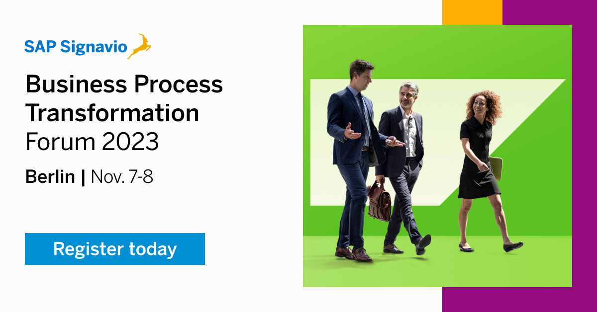 Business Process Transformation Forum Berlin 2023 - SAP Signavio