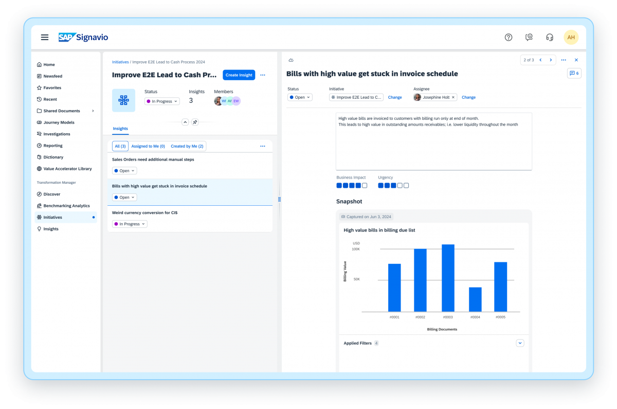 SAP Signavio Process Transformation Manager