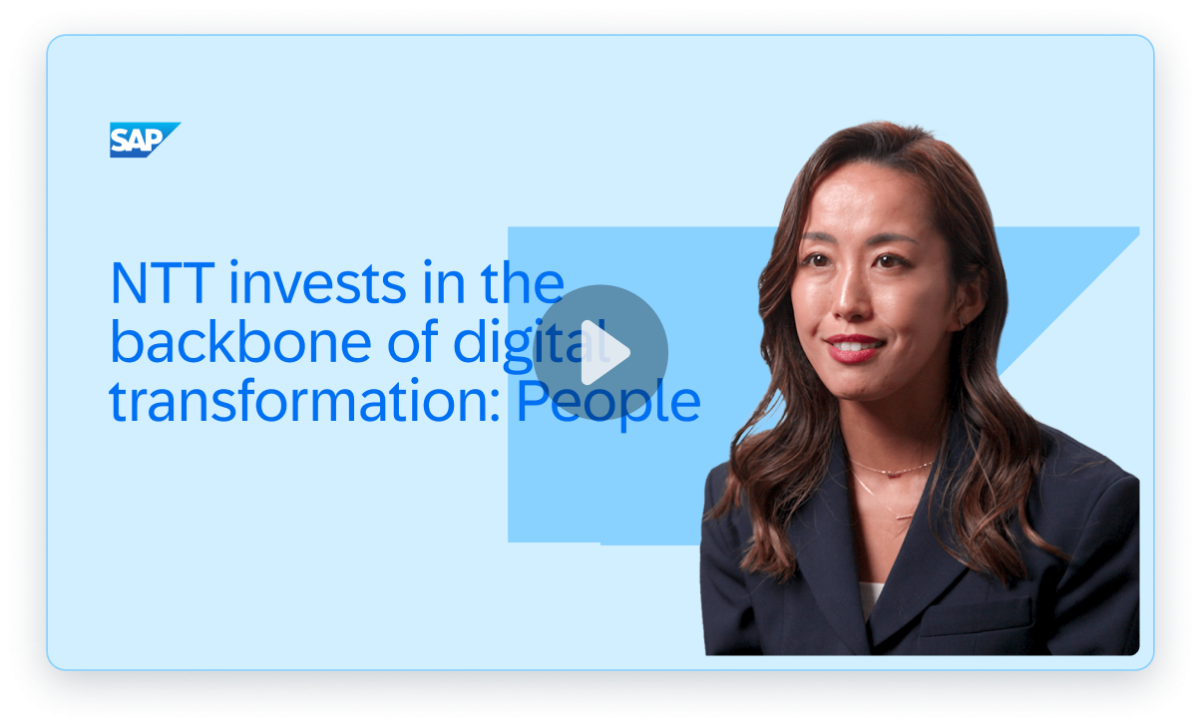 NTT invests in the backbone of digital transformation: People - SAP ...